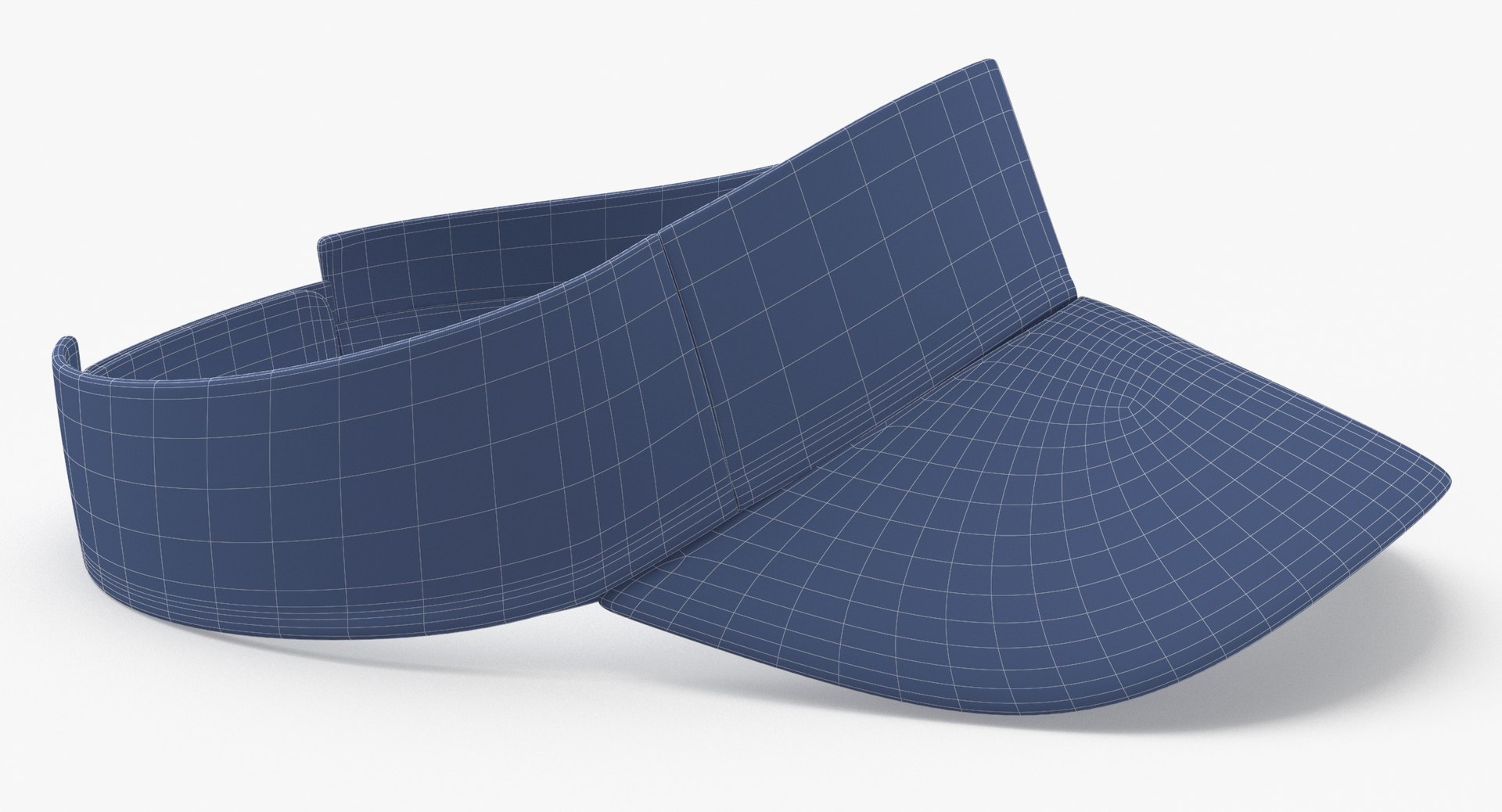 3D model Visor Hat Pose 01 Blank White and Branded Heather Basic Poses ...