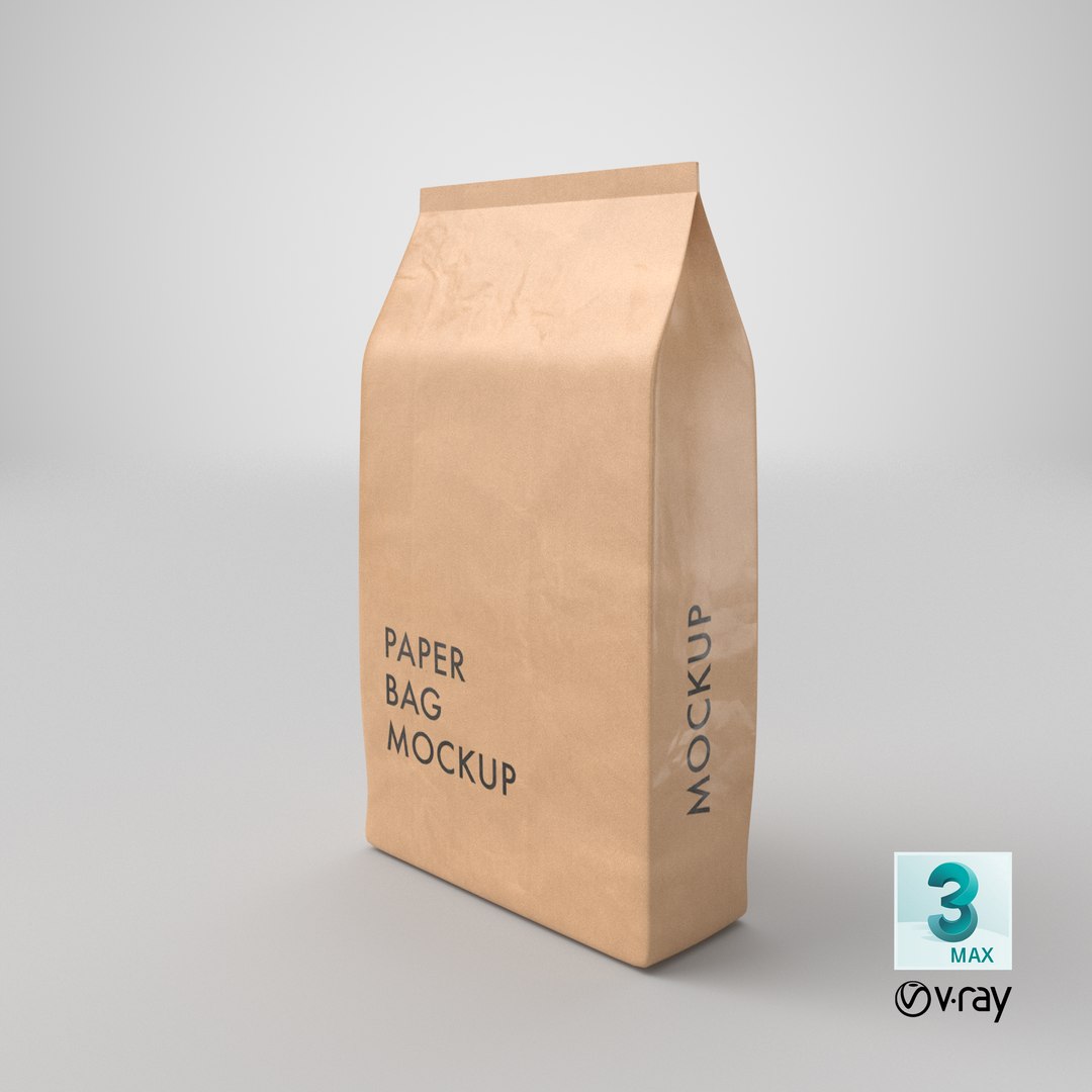 Mockup Paper Bag Model - TurboSquid 1808821