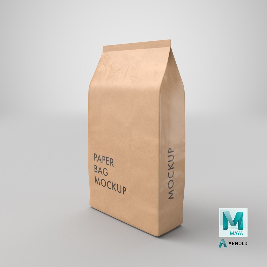 Mockup Paper Bag Model - TurboSquid 1808821