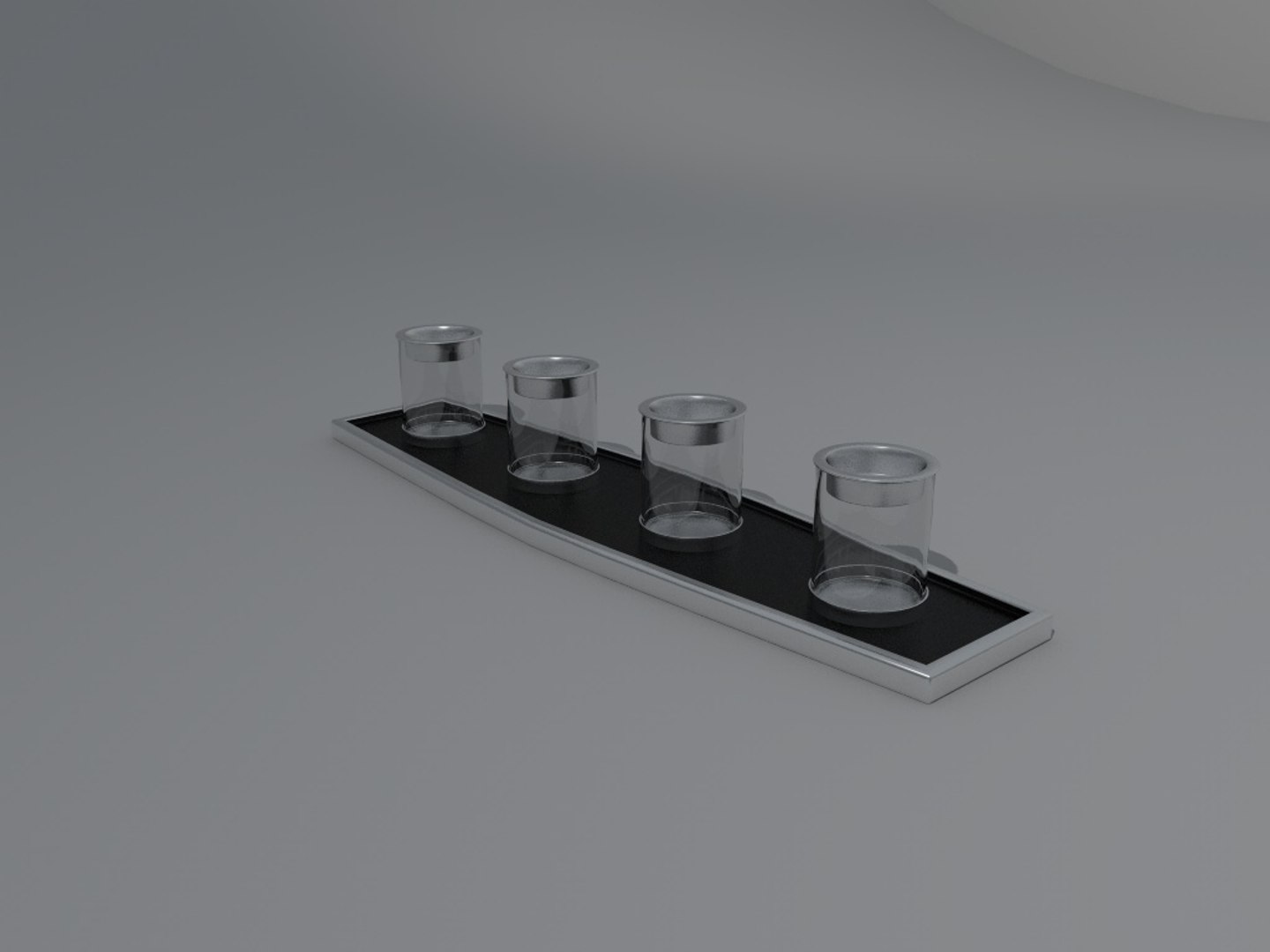 Cinema4d 4 Candles Holder