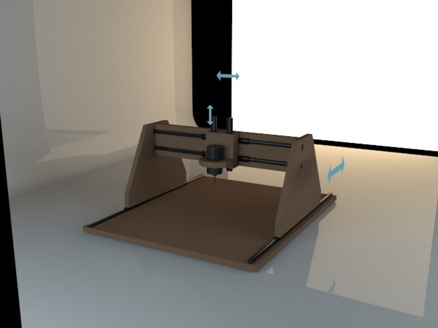 3D Cnc Router Model - TurboSquid 1189189