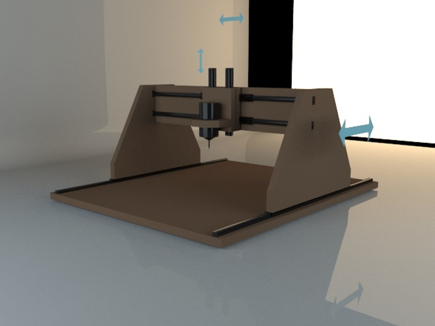 3D Cnc Router Model - TurboSquid 1189189
