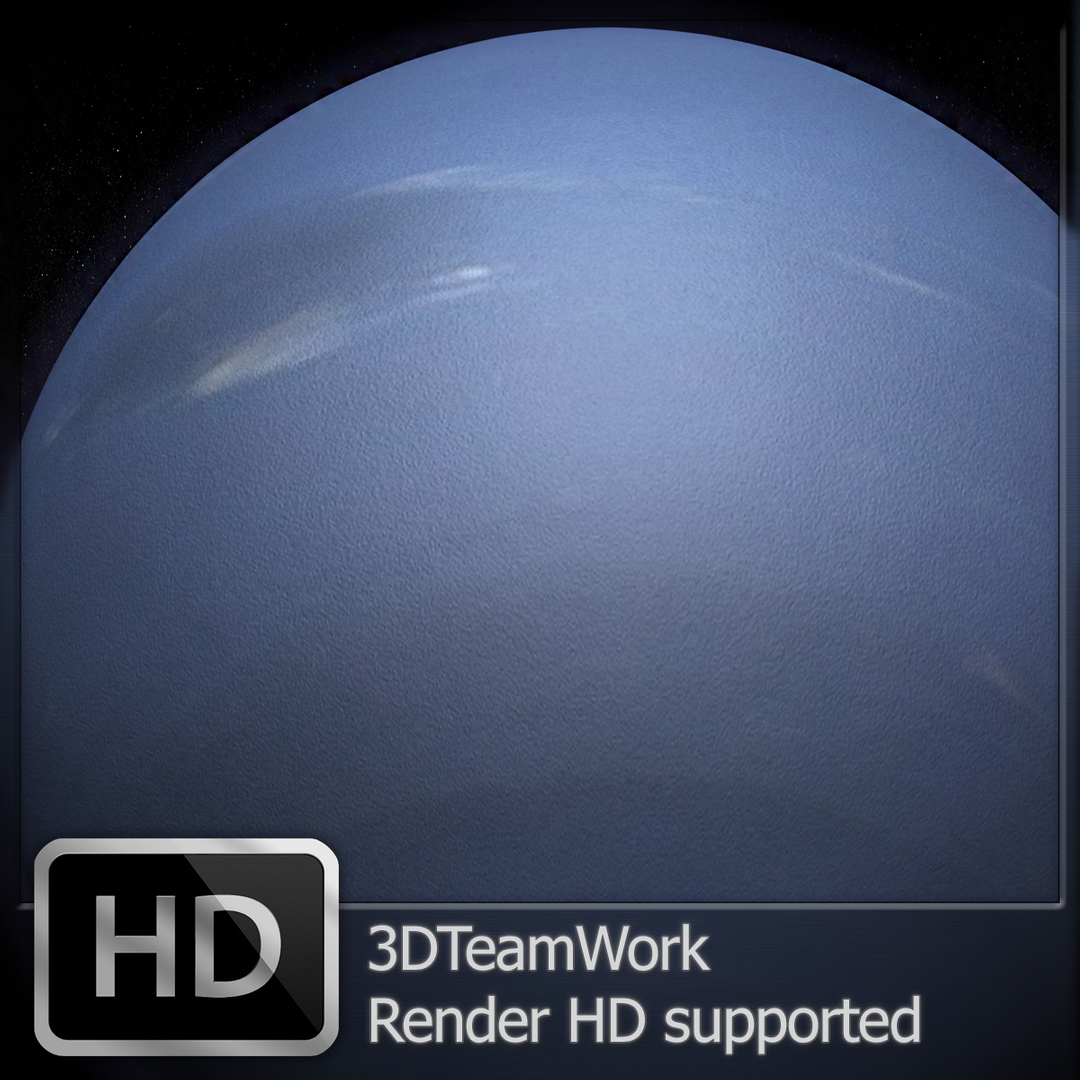 neptune hd render 3d model