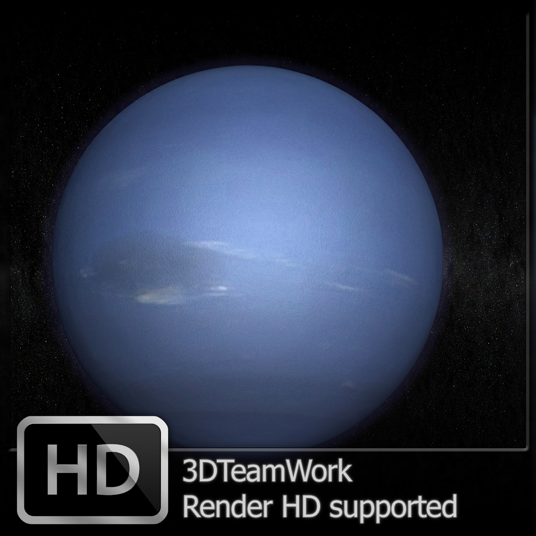 neptune hd render 3d model