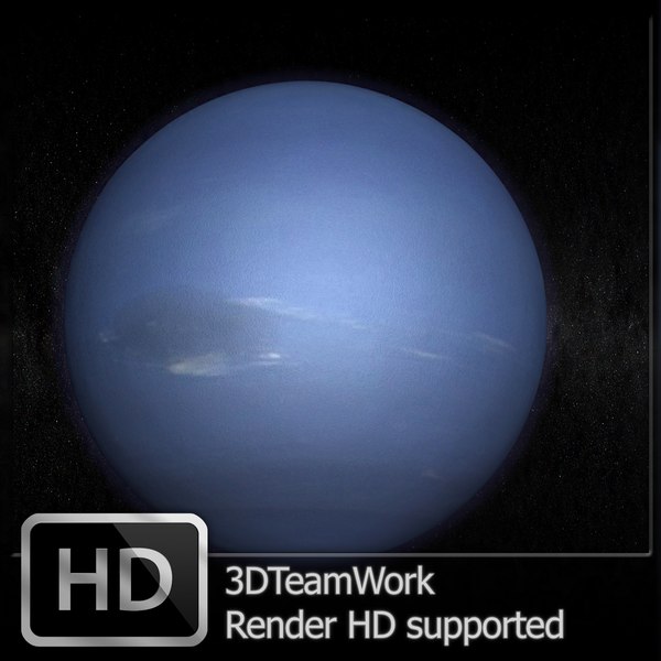 neptune hd render 3d model