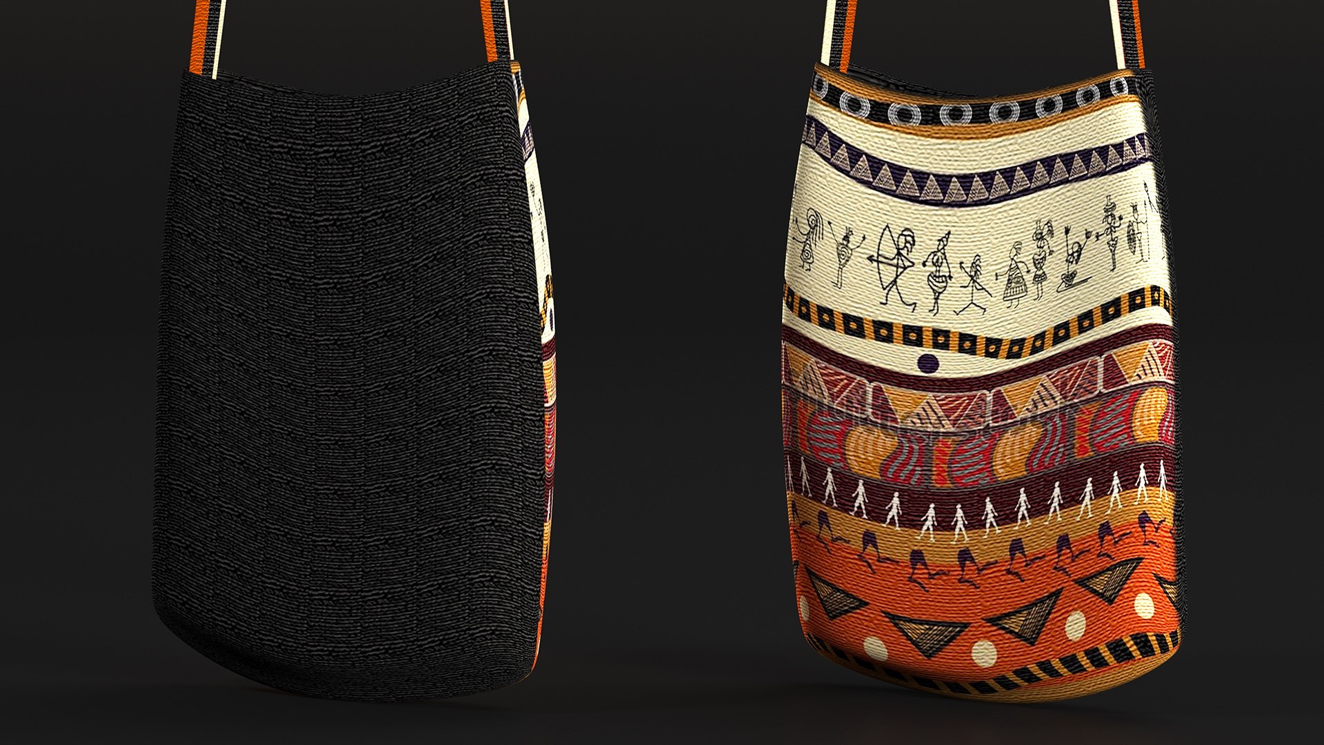 African Traditional Style Items Collection 3D - TurboSquid 2068487