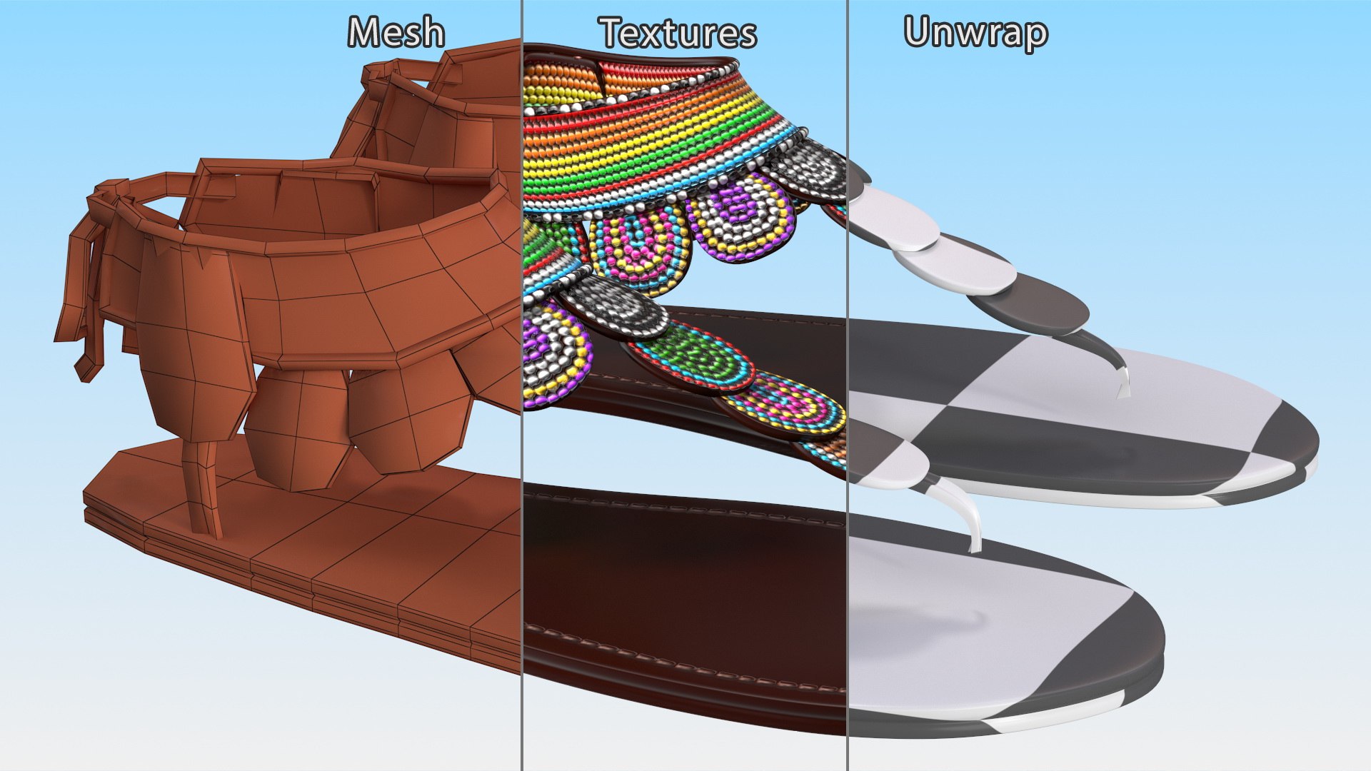 African Traditional Style Items Collection 3D - TurboSquid 2068487