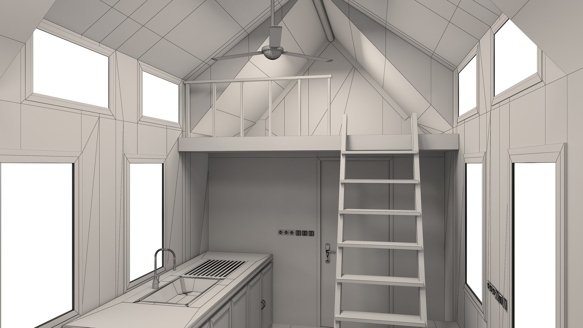 3D Tiny House Model - TurboSquid 2202891