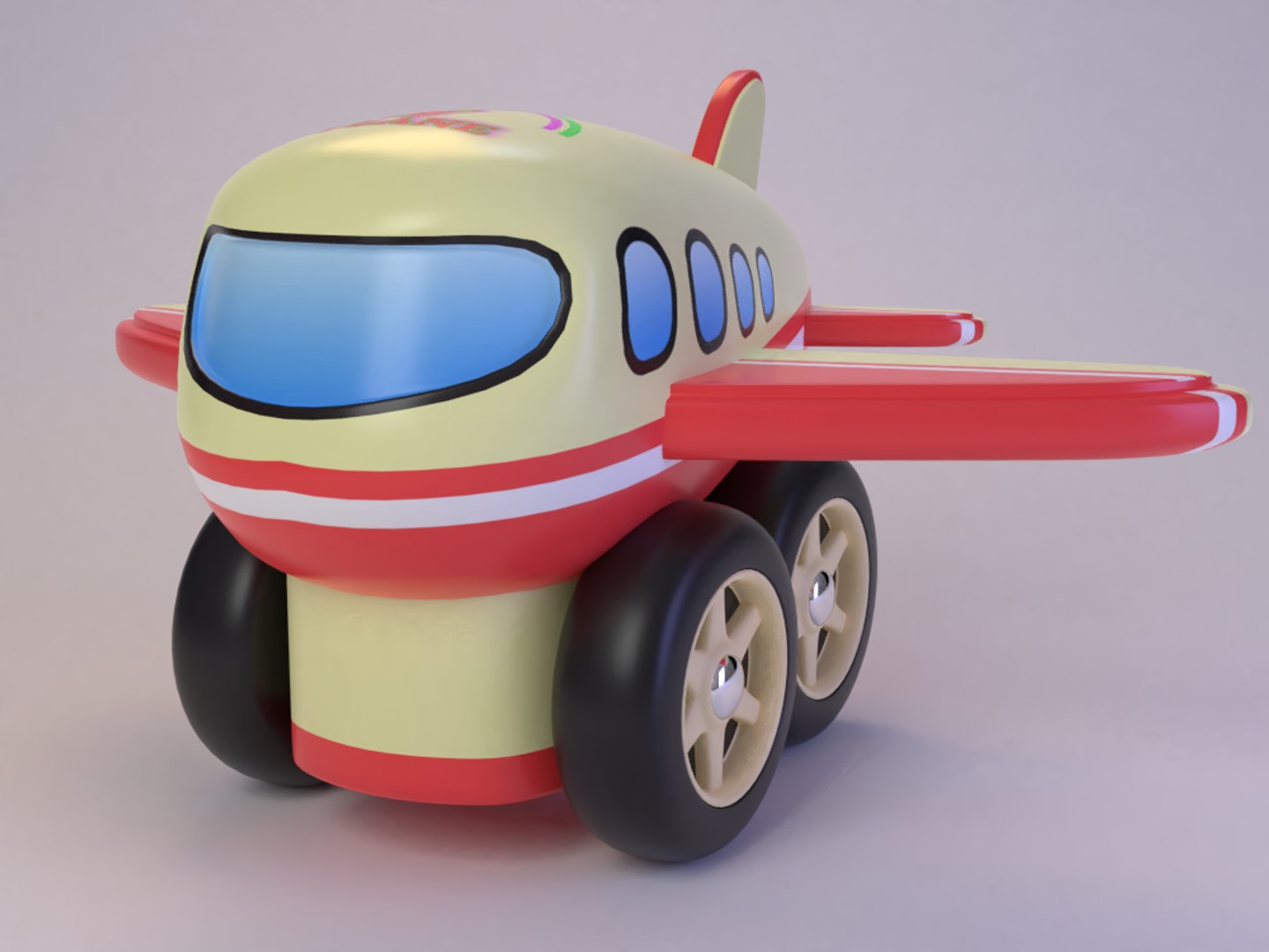 Cute toy plane 3D - TurboSquid 1589721