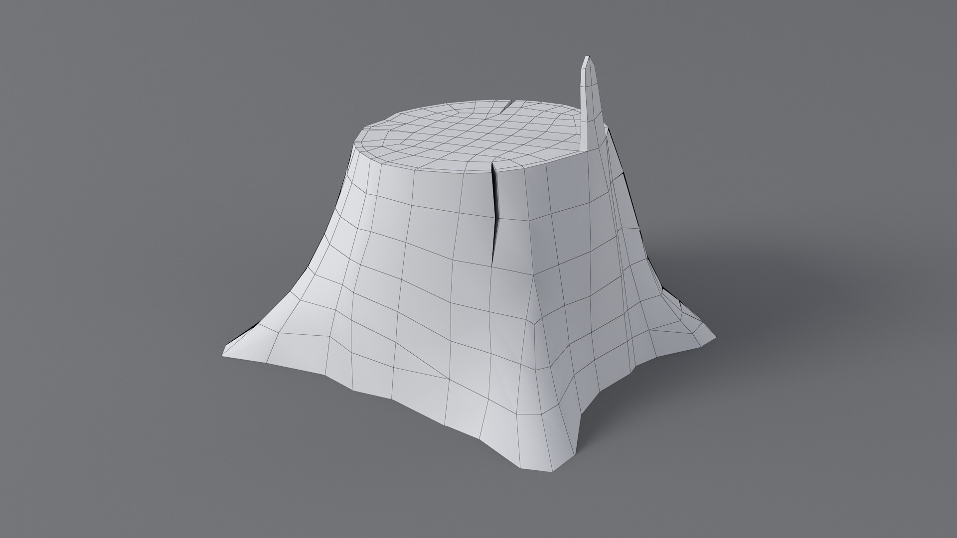 3D Cartoon Stump 02 model - TurboSquid 1941572