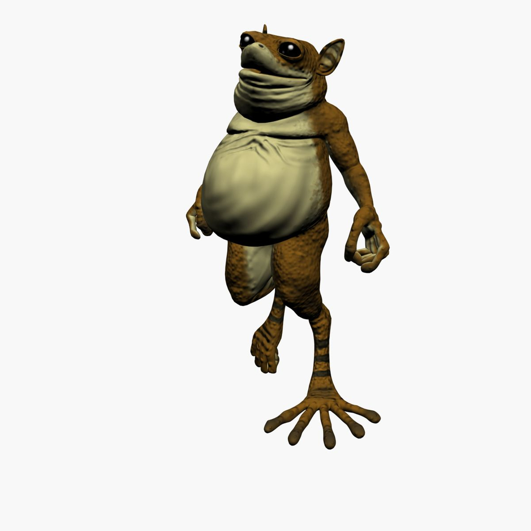 frogman frog man 3d 3ds