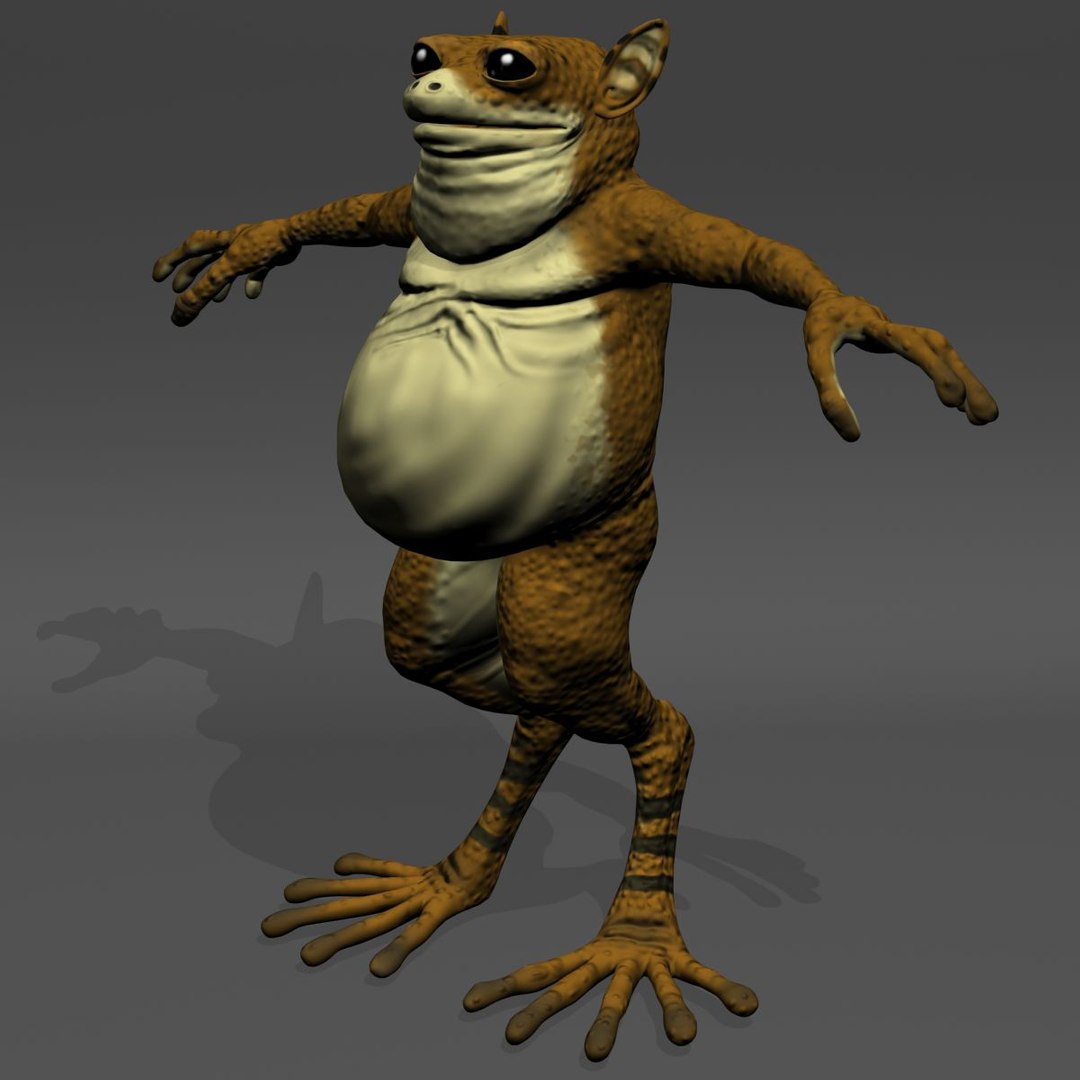 frogman frog man 3d 3ds