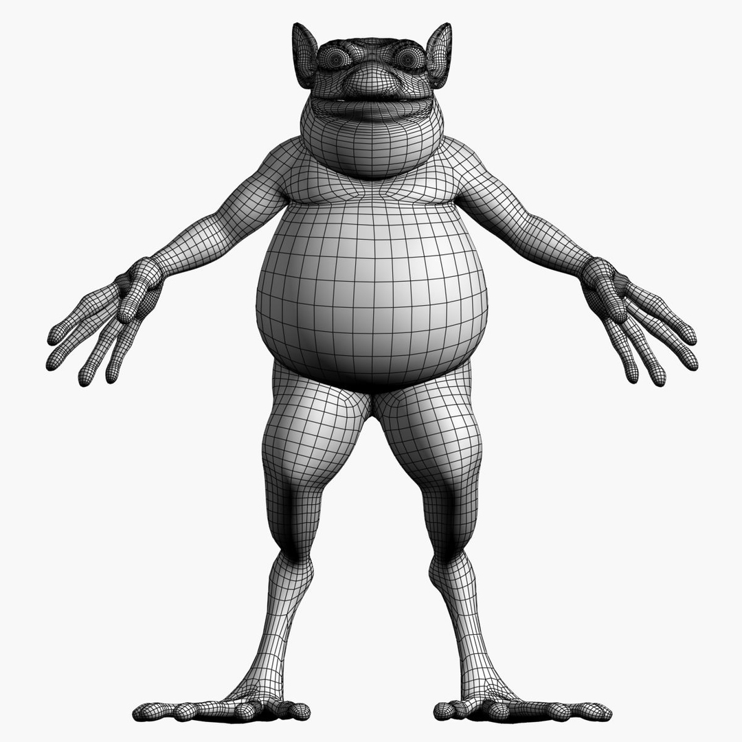 frogman frog man 3d 3ds