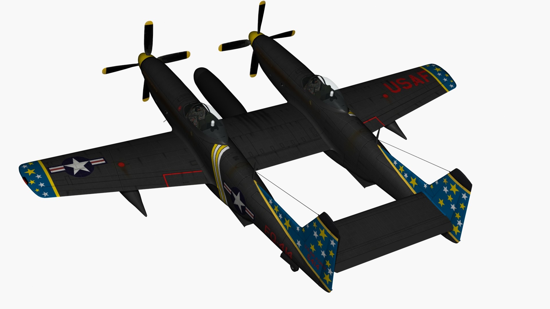 3D Model P-82E 52nd FAWG March 1950 - TurboSquid 2088778