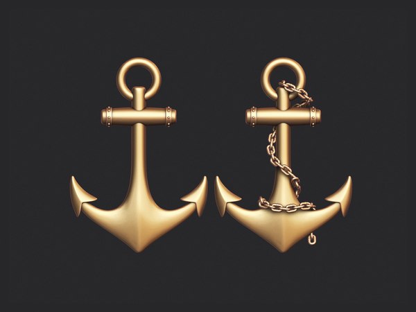 modelo 3d ancla de oro - TurboSquid 2118348