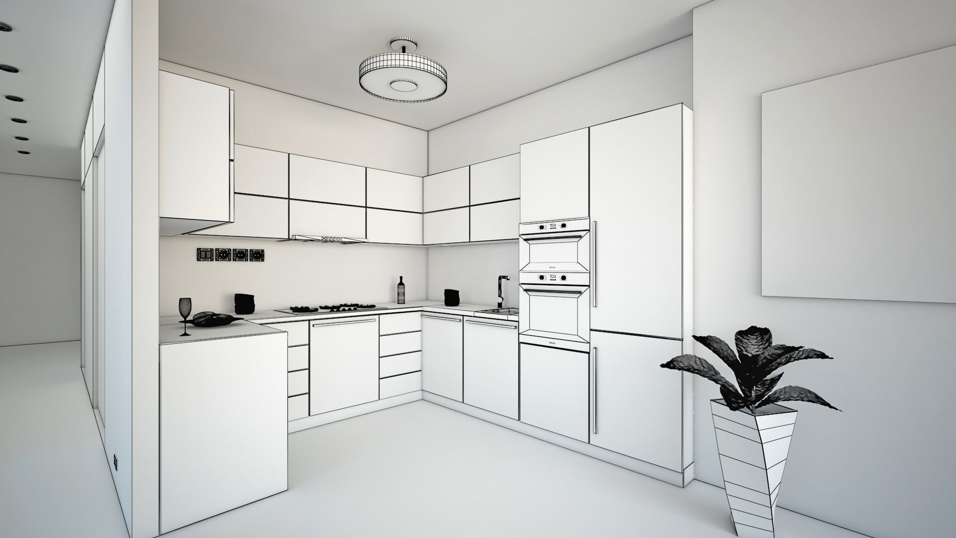 3d Model Minimalist Interior