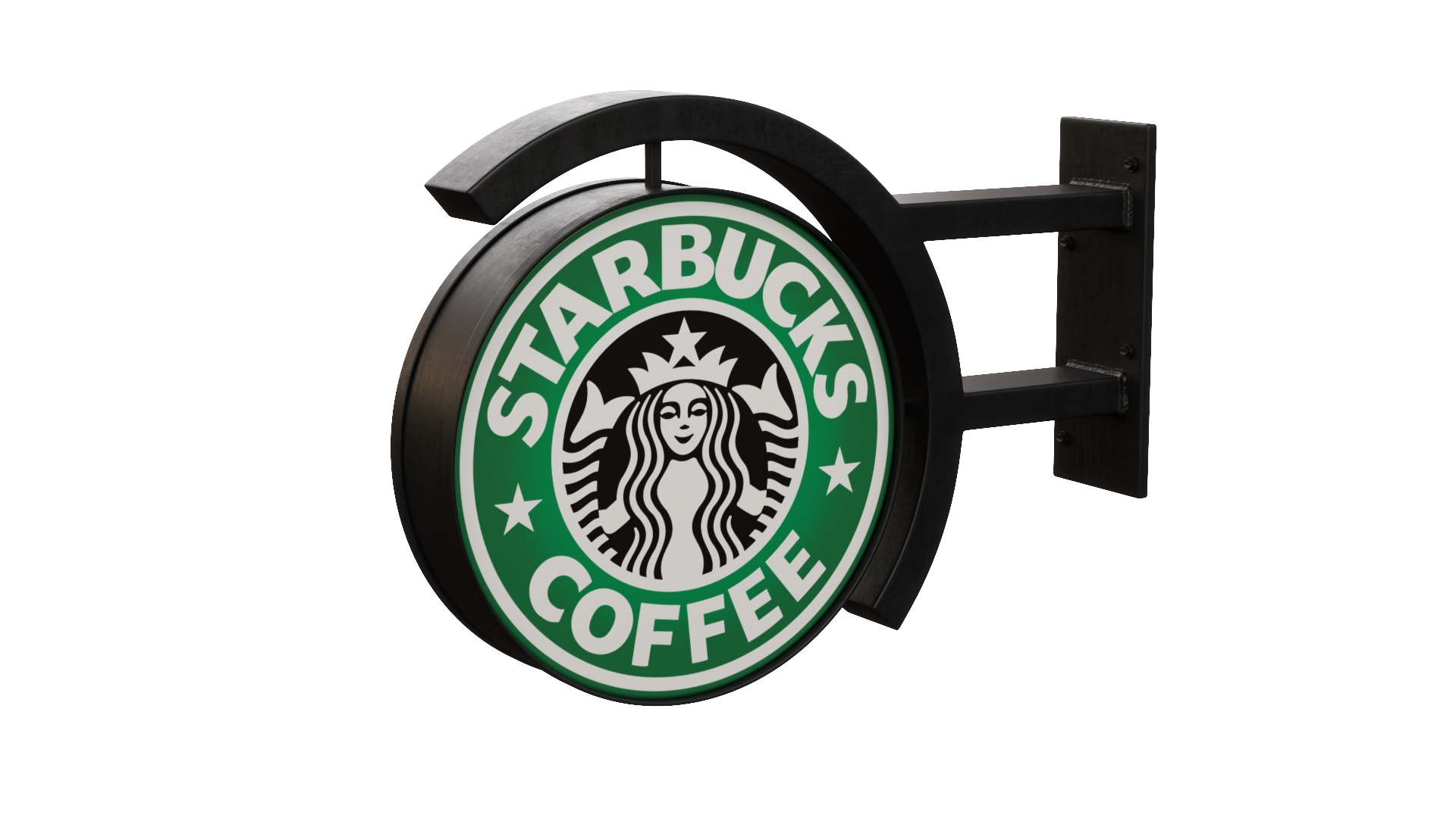 Starbucks Signage Wall Mounted 3D Model - TurboSquid 2273897