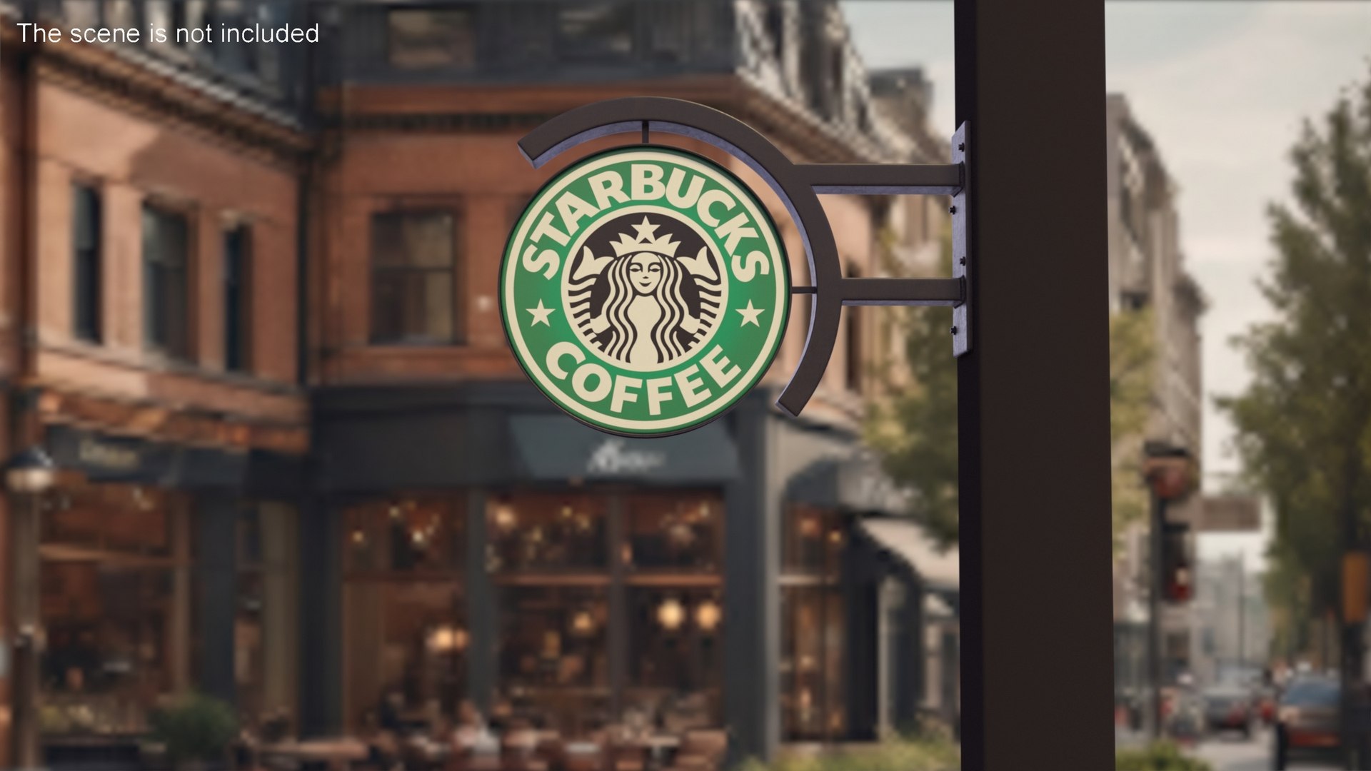 Starbucks Signage Wall Mounted 3D Model - TurboSquid 2273897