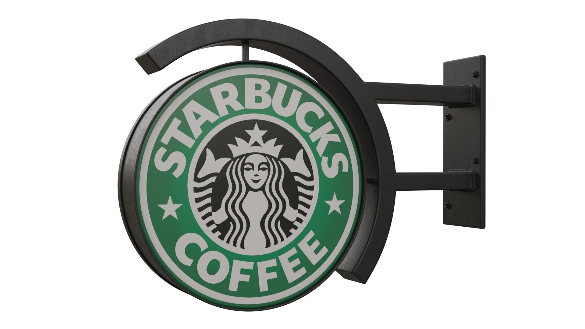 Starbucks Signage Wall Mounted 3D Model - TurboSquid 2273897