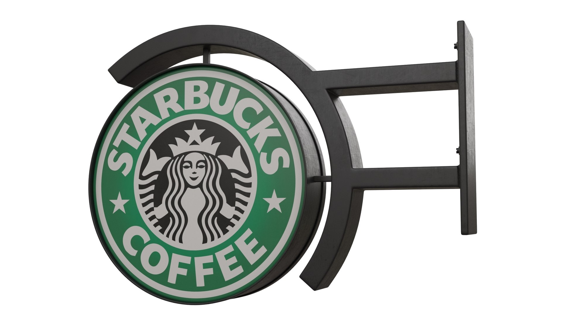 Starbucks Signage Wall Mounted 3D Model - TurboSquid 2273897