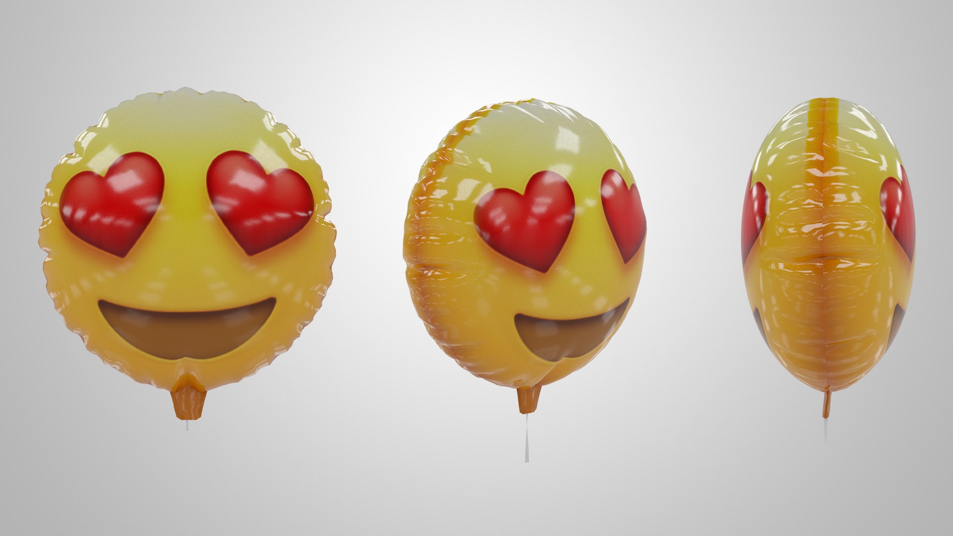 Balloon Emojis 3D Model - TurboSquid 1453881