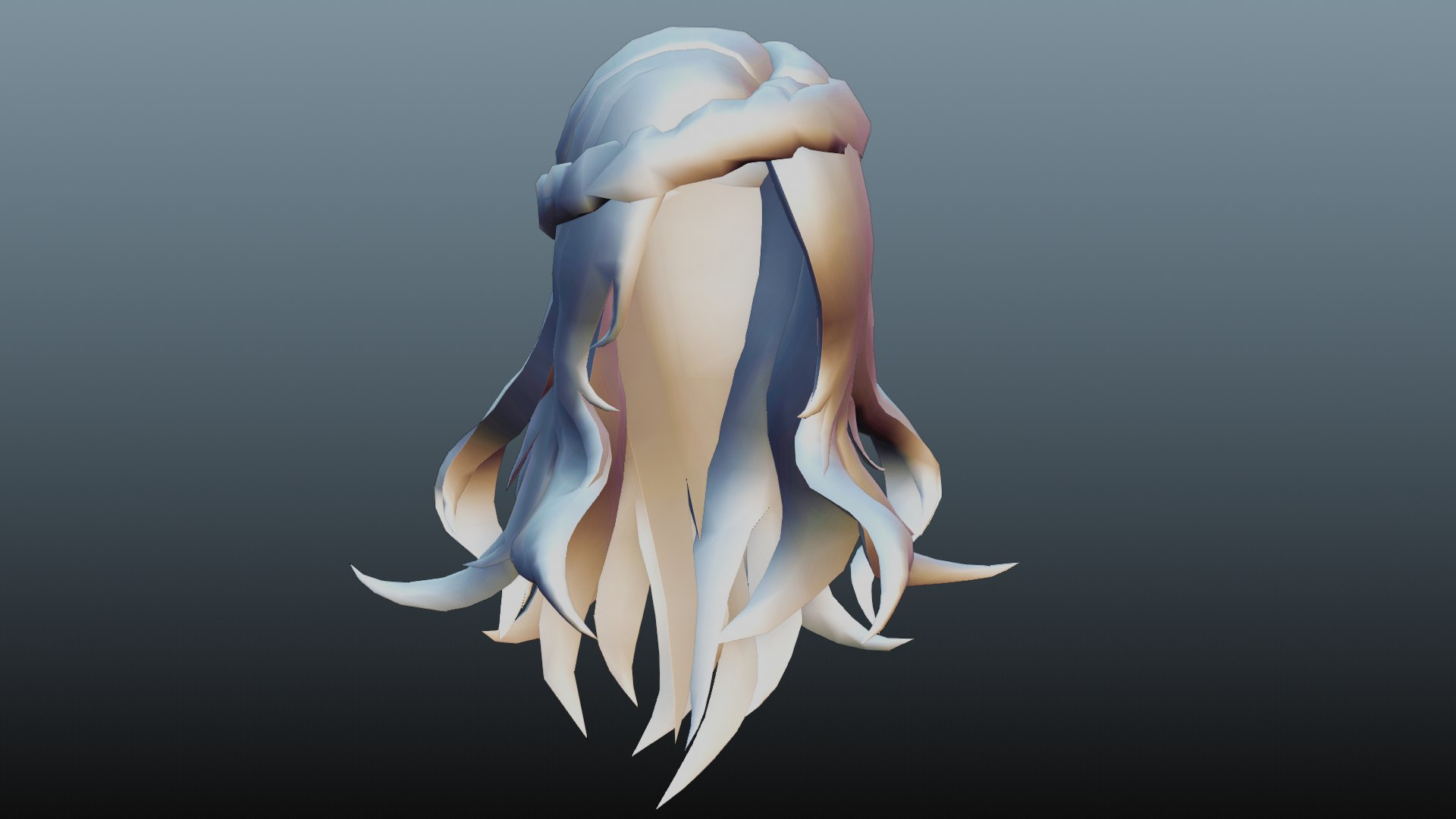 3D Female Hair 4 Colors - TurboSquid 2208660