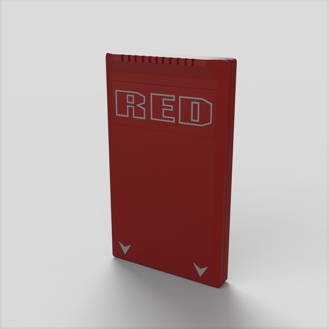 3D Memory Card RED - TurboSquid 1803324