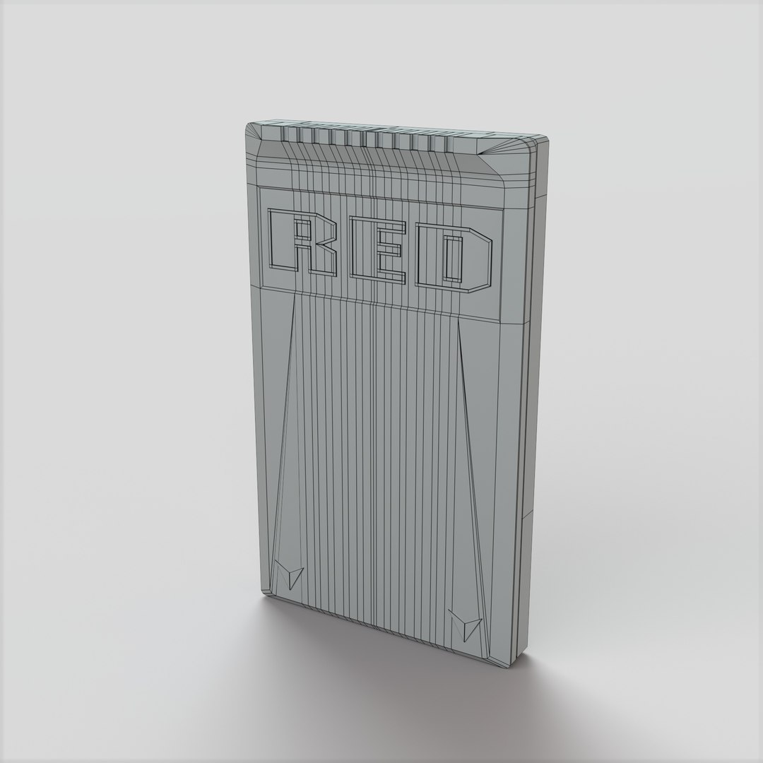 3D Memory Card RED - TurboSquid 1803324