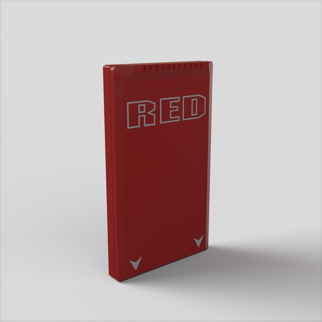 3D Memory Card RED - TurboSquid 1803324