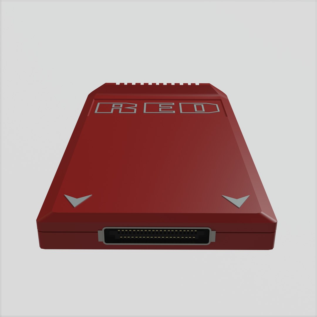 3D Memory Card RED - TurboSquid 1803324