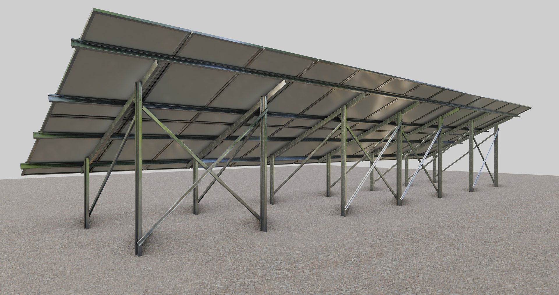 3D Solar Panel Steel Construction Type 5 - TurboSquid 2062085