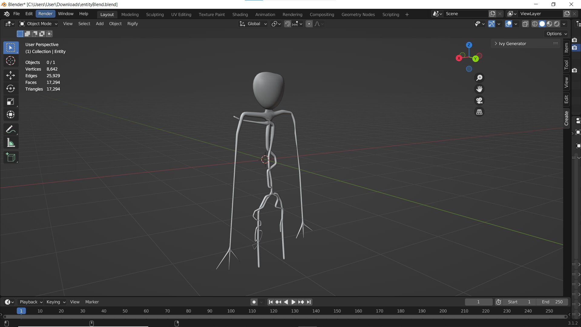Backrooms Entity 3D Model - TurboSquid 1987489