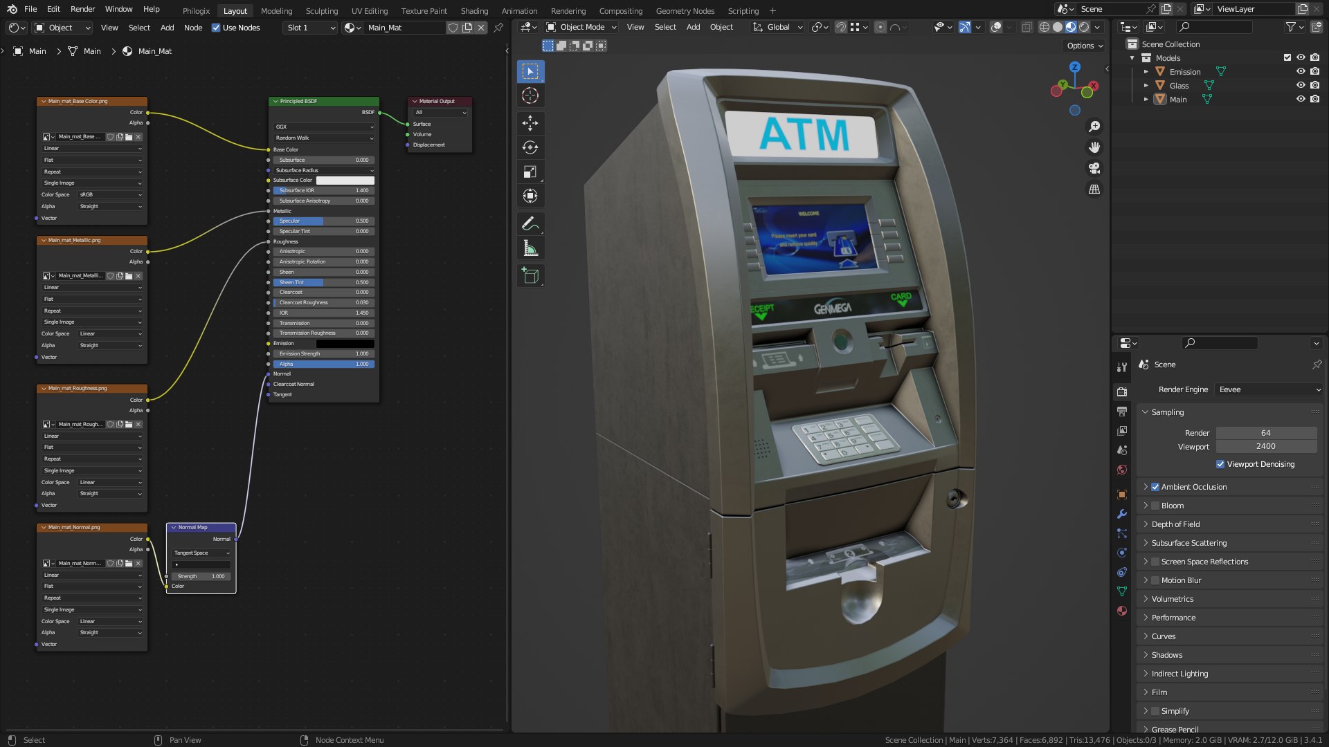 Genmega G2500 ATM Machine High Quality 3D Model - TurboSquid 2147148