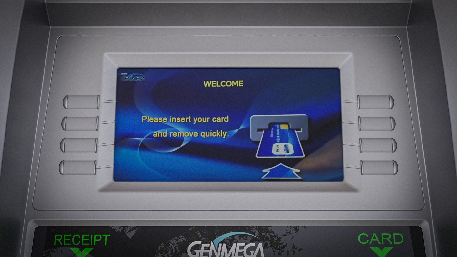 Genmega G2500 ATM Machine High Quality 3D Model - TurboSquid 2147148
