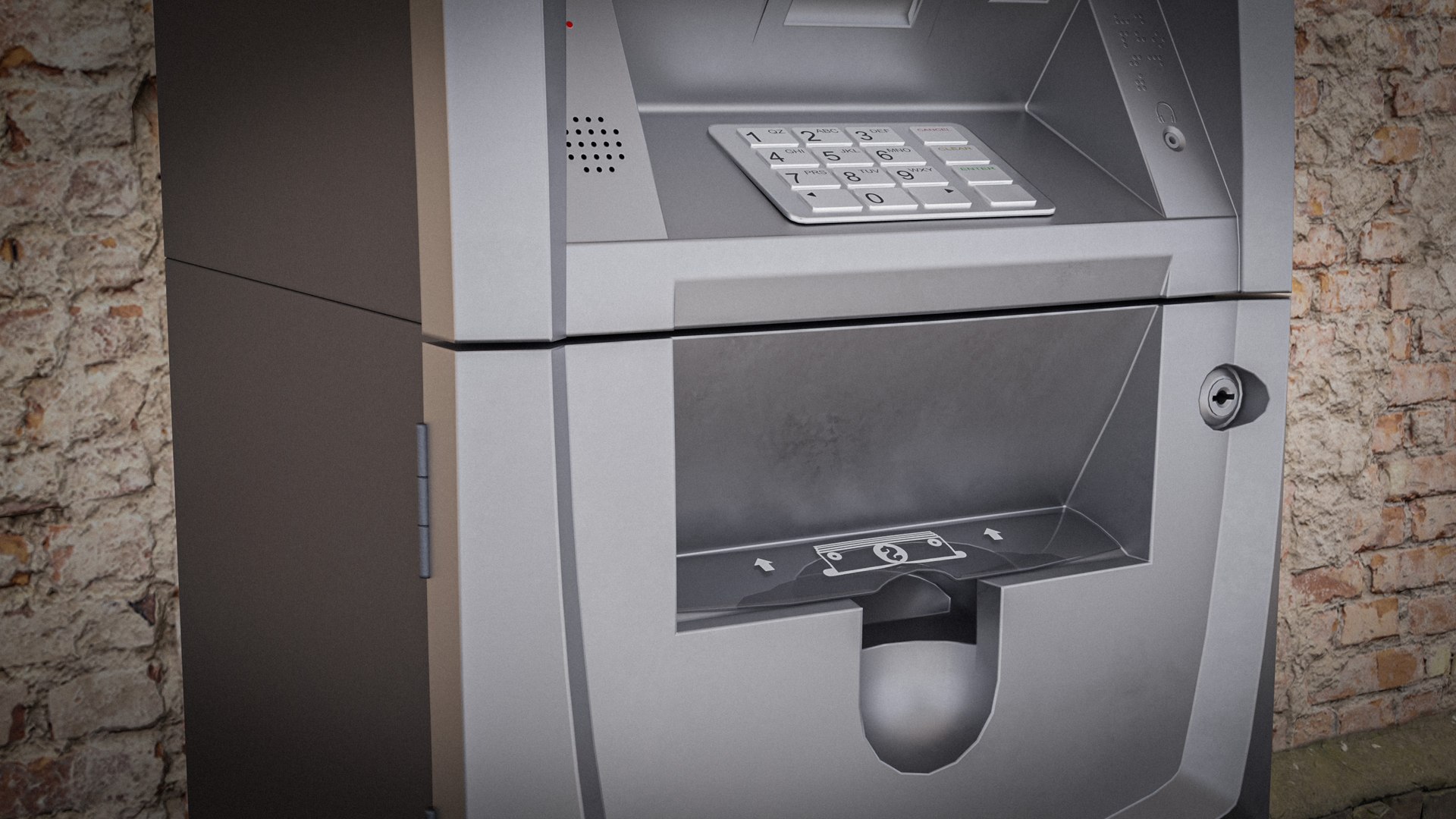 Genmega G2500 ATM Machine High Quality 3D Model - TurboSquid 2147148