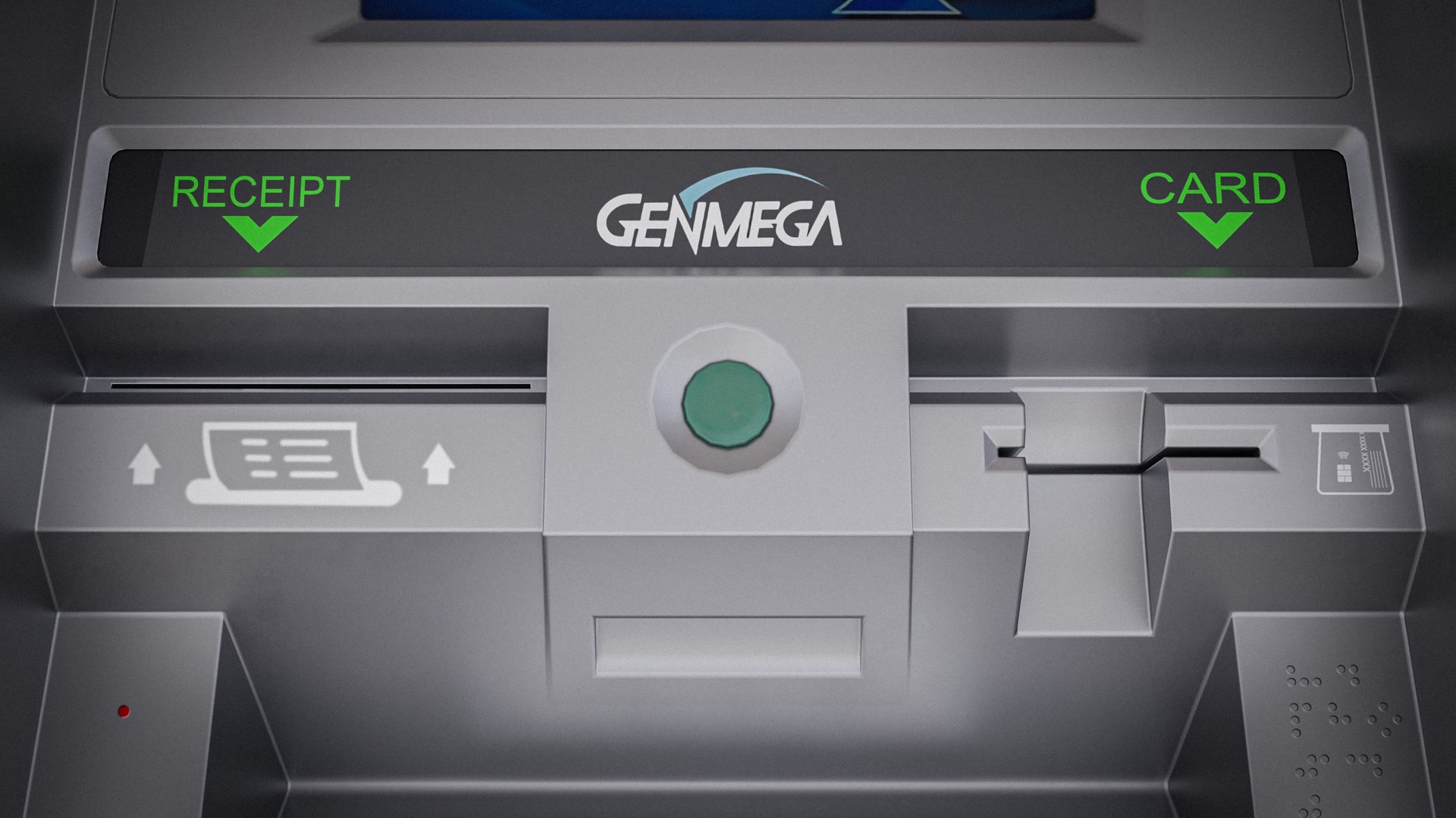 Genmega G2500 ATM Machine High Quality 3D Model - TurboSquid 2147148