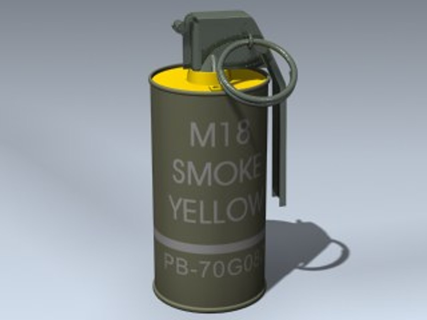 3d M18 Smoke Grenade
