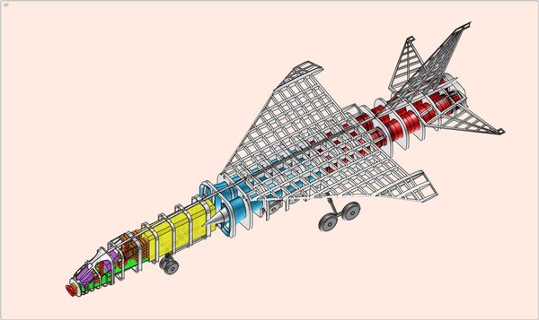 british bac tsr2 aircraft 3d model