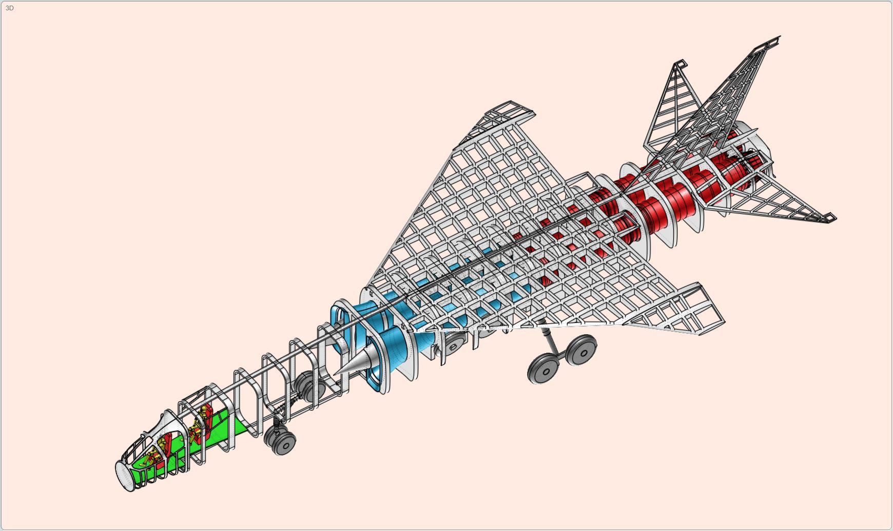 british bac tsr2 aircraft 3d model