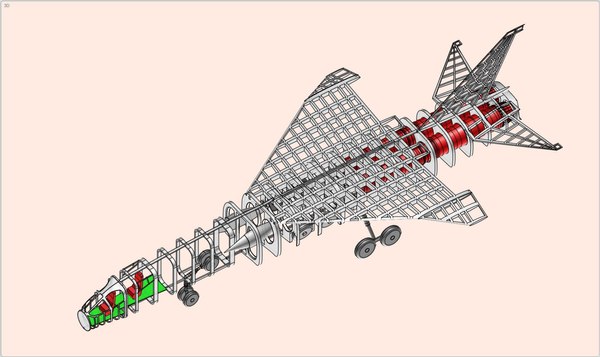 british bac tsr2 aircraft 3d model
