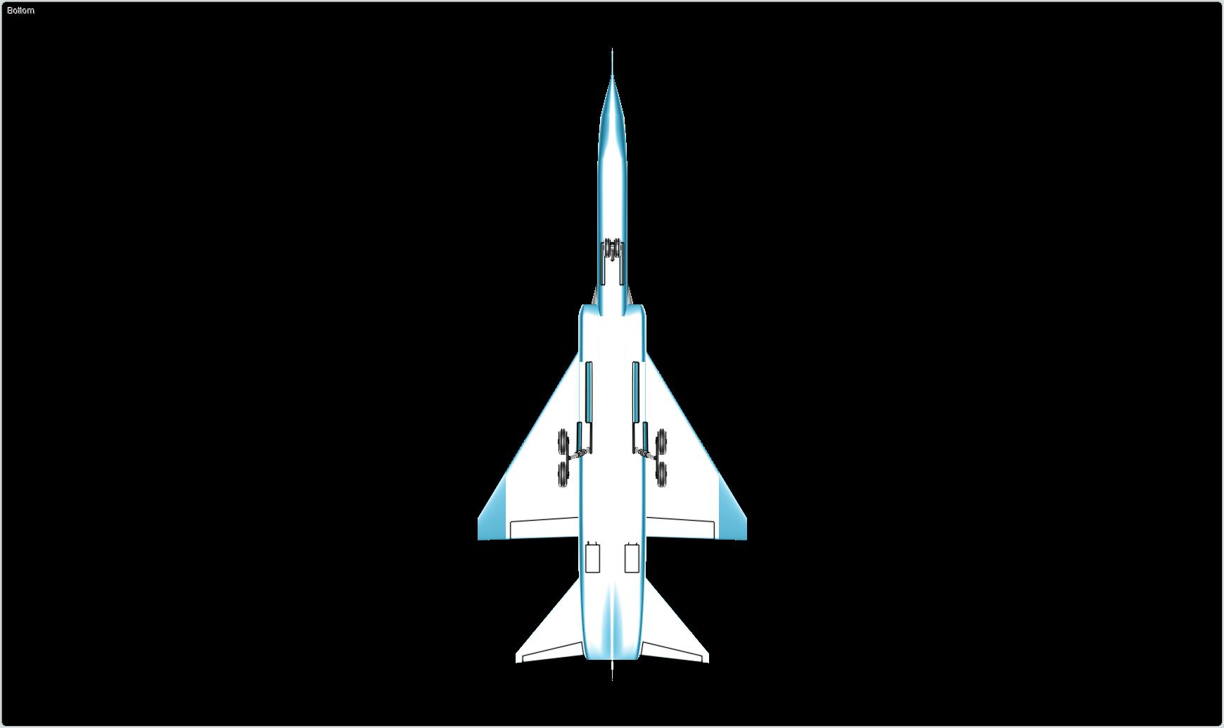 british bac tsr2 aircraft 3d model