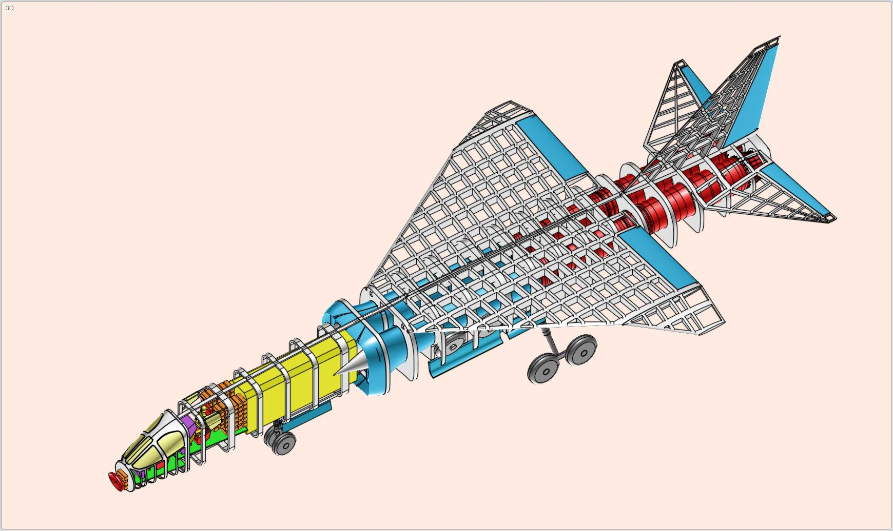 british bac tsr2 aircraft 3d model