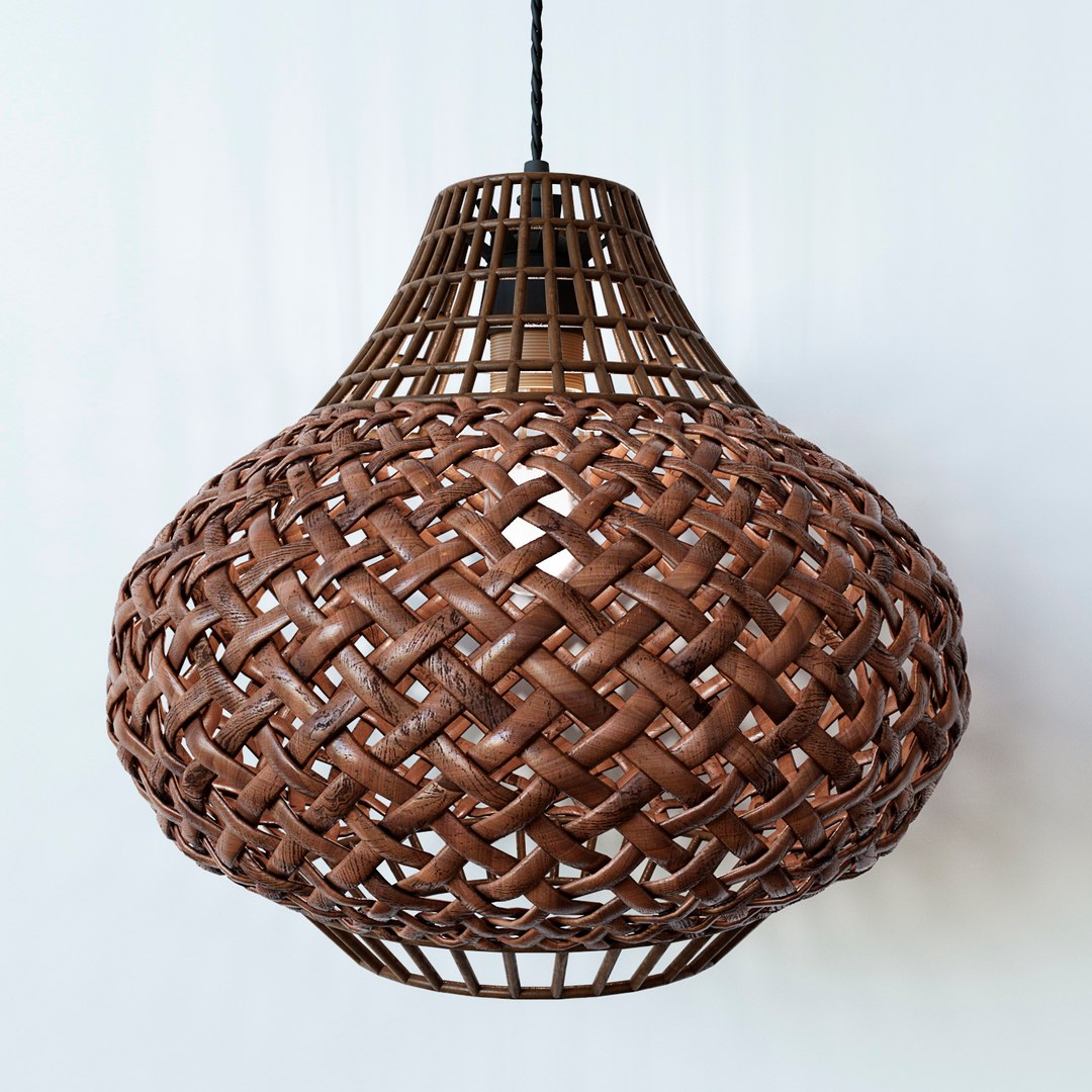 3D Rotan Lamp - TurboSquid 1545834