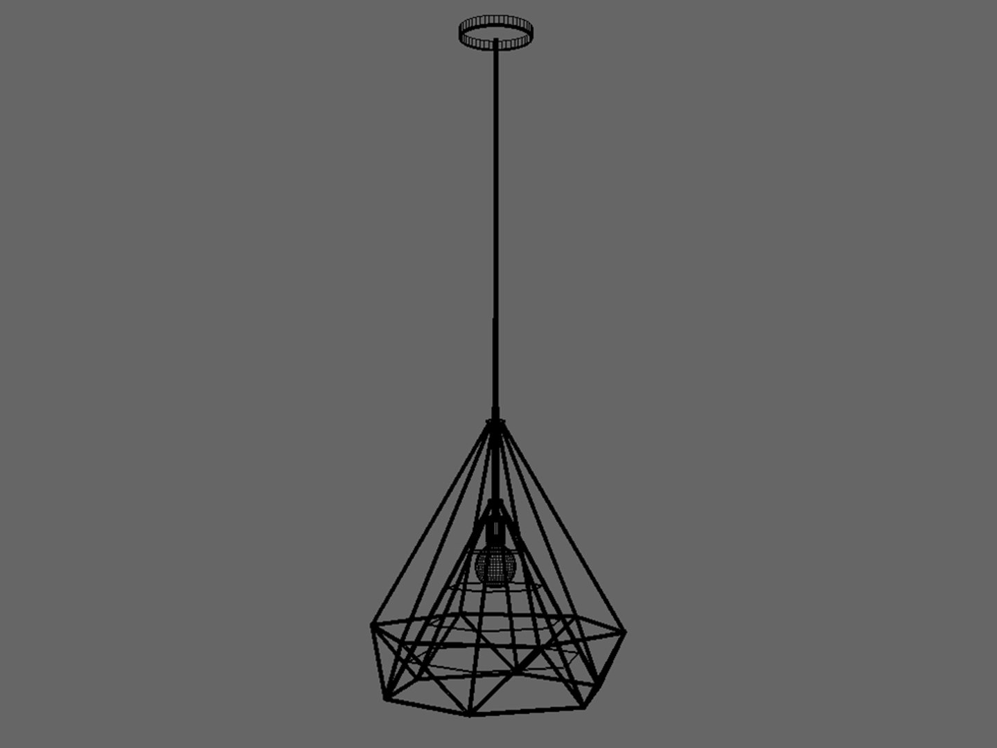 Modern Hanging Lamp Light 3d Dxf