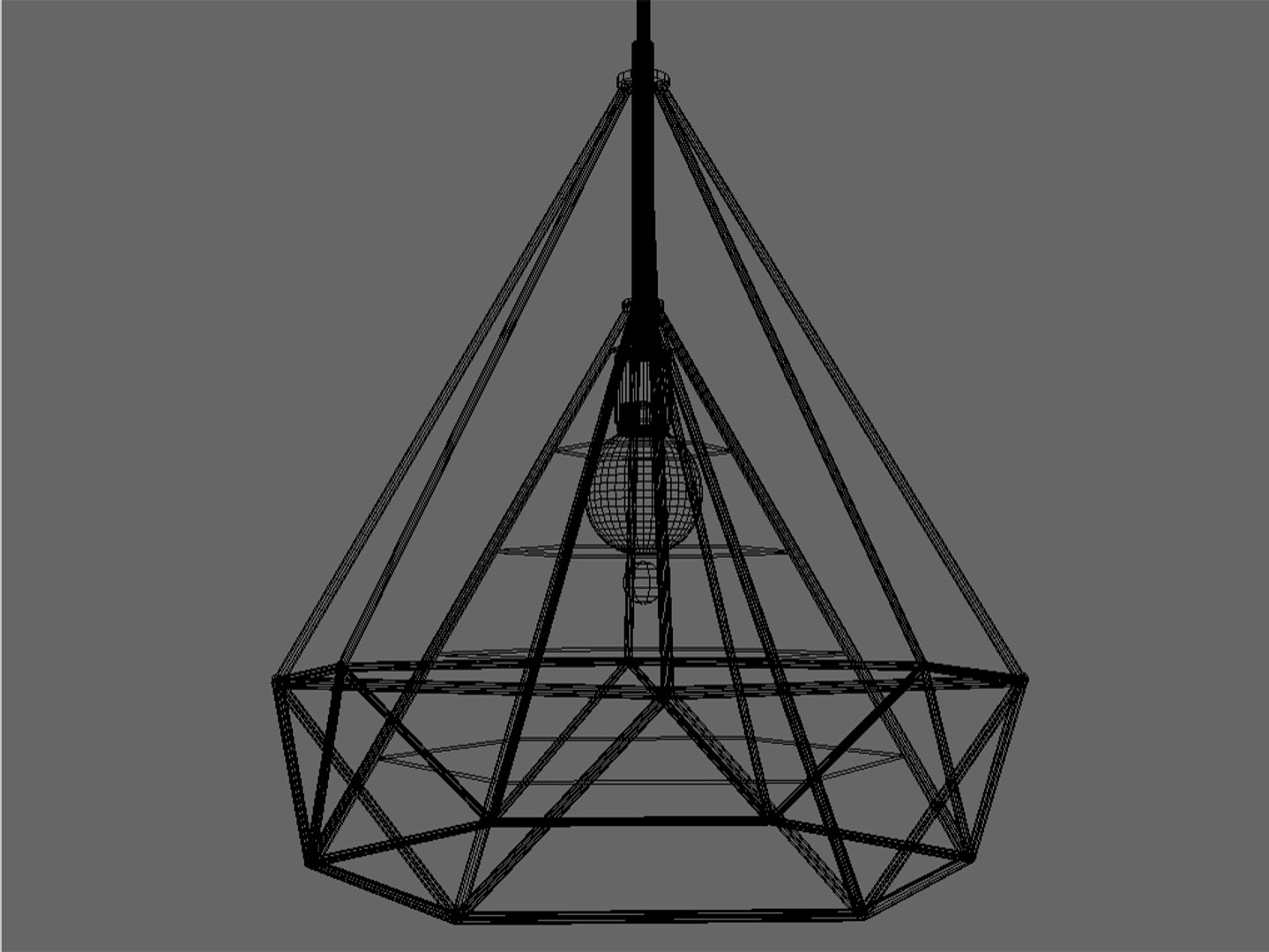 Modern Hanging Lamp Light 3d Dxf