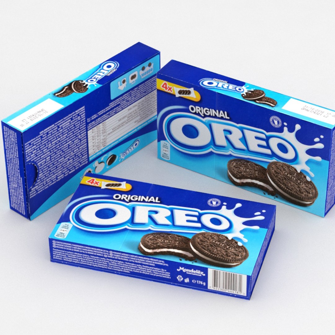 Oreo 176g box 3D - TurboSquid 1227456