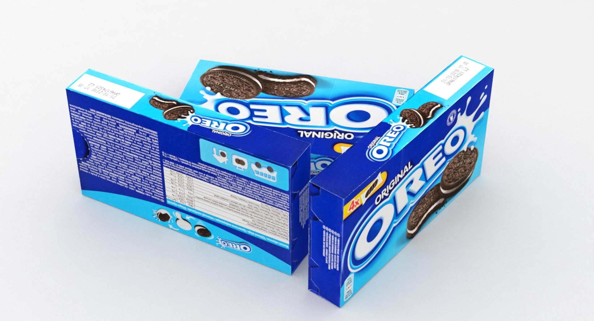 Oreo 176g Box 3D - TurboSquid 1227456
