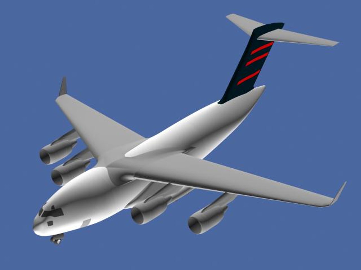 md-17 transportation aircraft 3d max