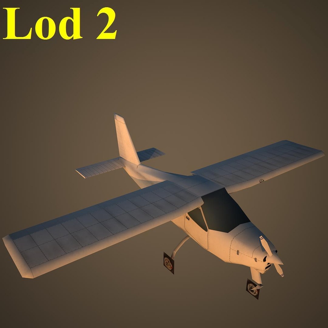 3d Model Tecnam P92 Basic