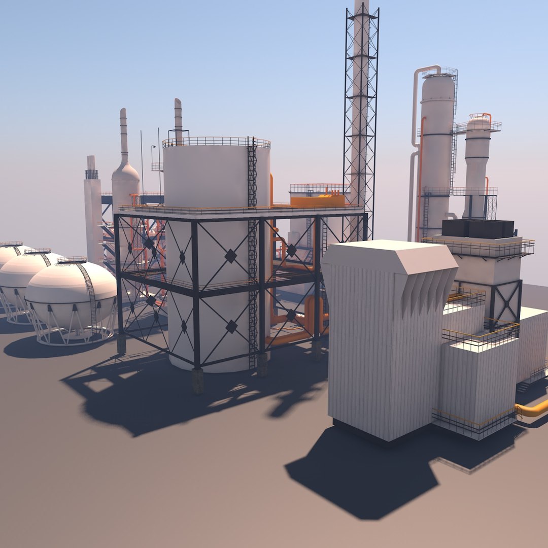 3D factory building model - TurboSquid 1319224